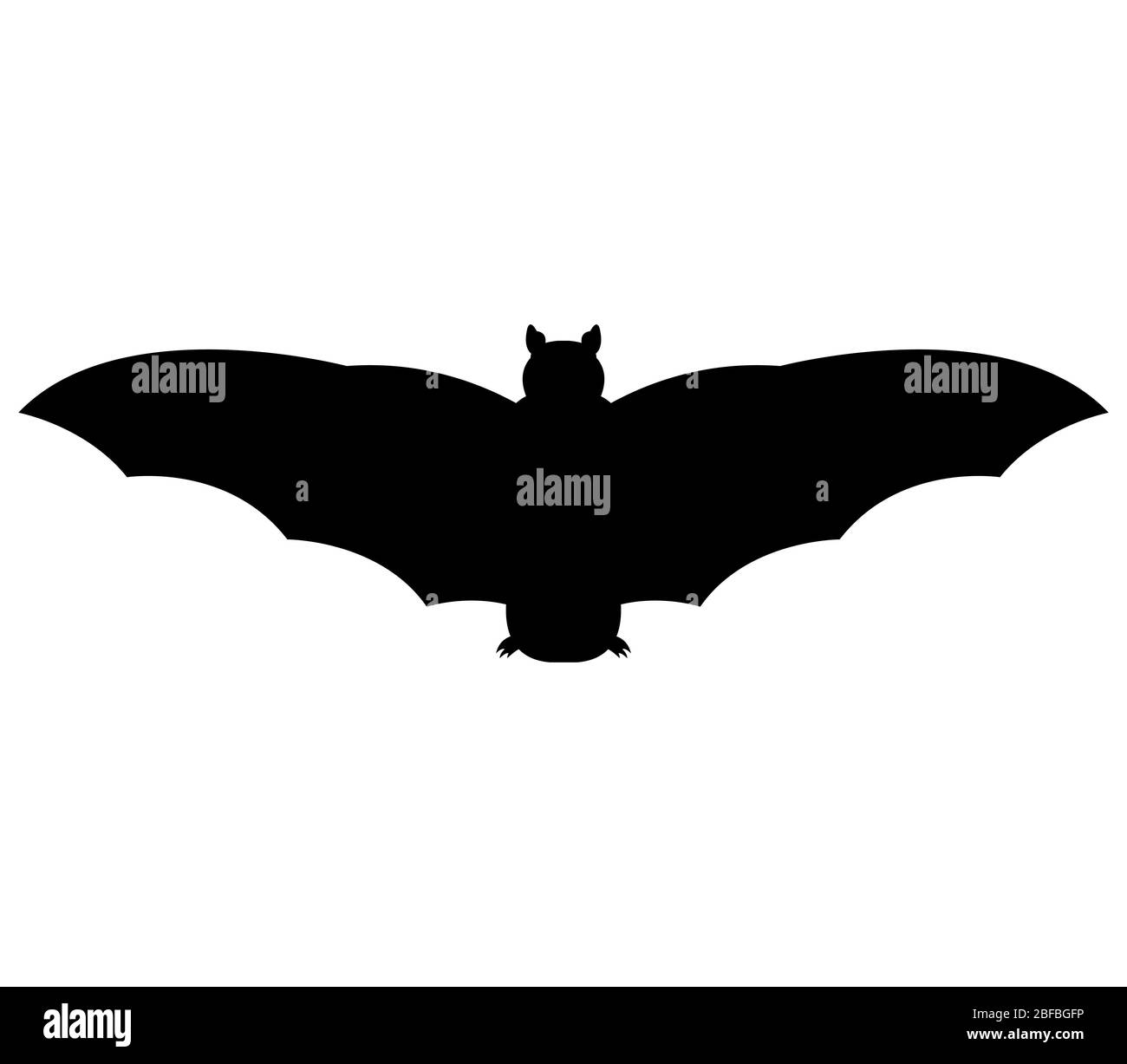 bat icon illustrated in vector on white background Stock Vector Image ...