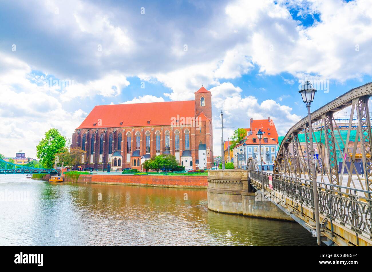 Roman Catholic parish Saint Mary church NMP on the Sand island Wyspa ...