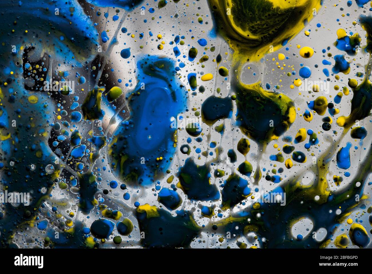Colored abstract background.Ink Bubbles In Water. Abstract colorful ...