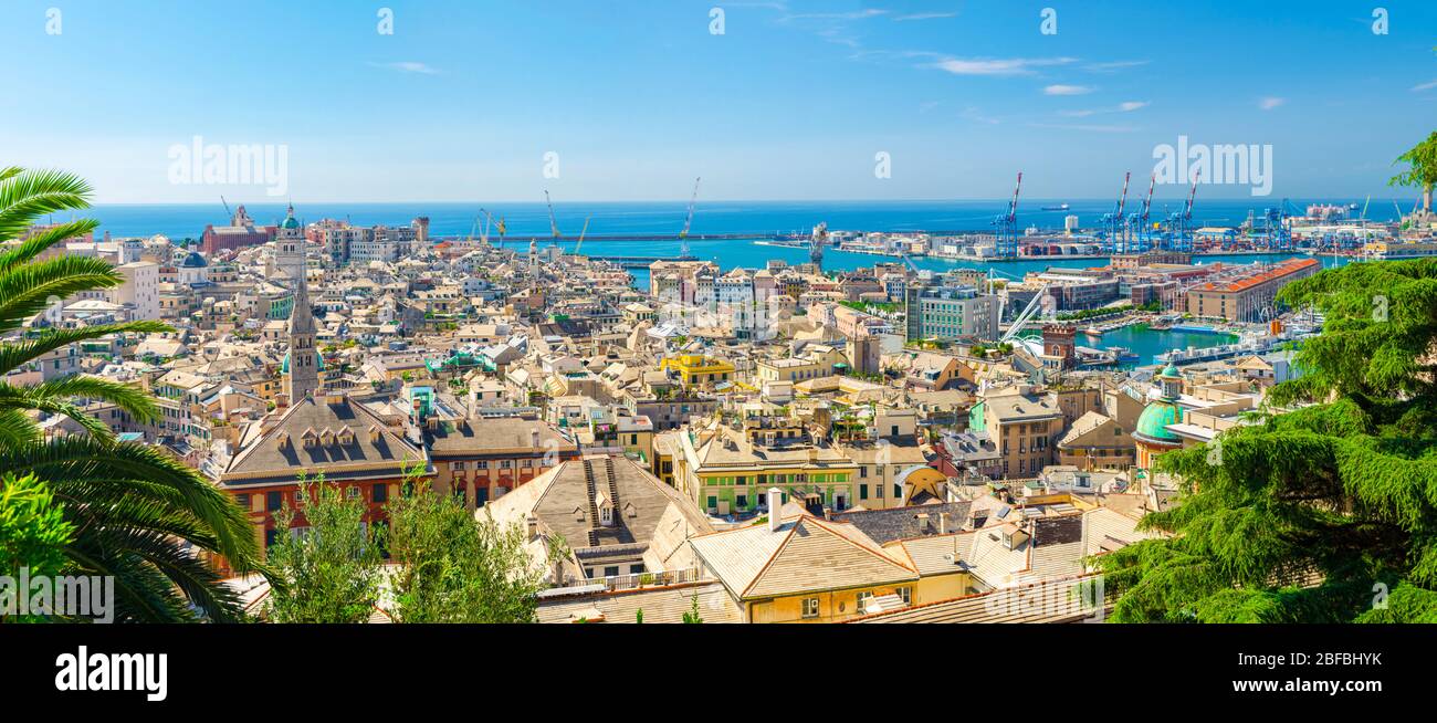 Ancient port genoa cityscape from hi-res stock photography and images ...