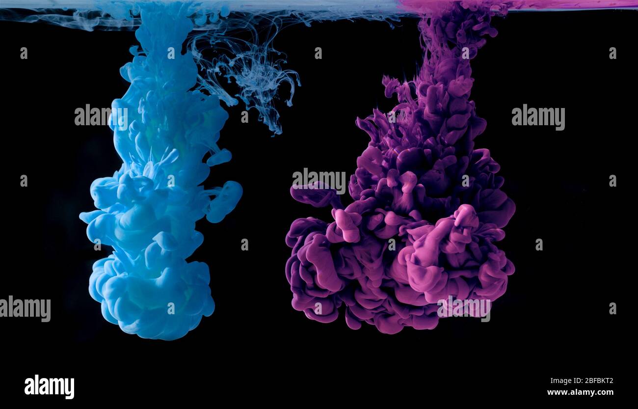 Underwater color explosion hi-res stock photography and images - Alamy
