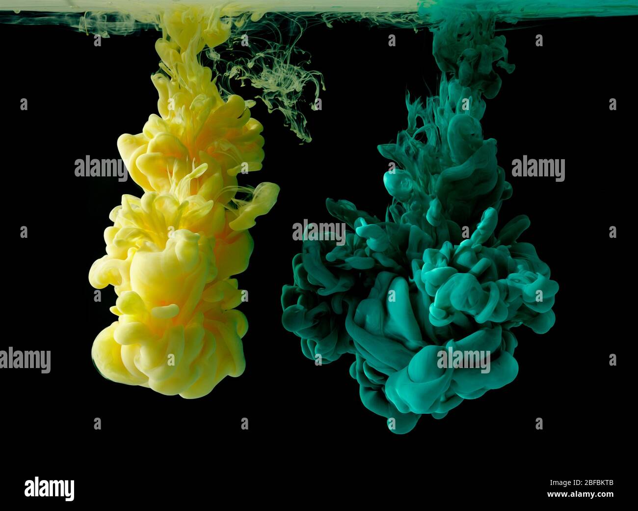 inks in water, color abstract explosion Stock Photo - Alamy