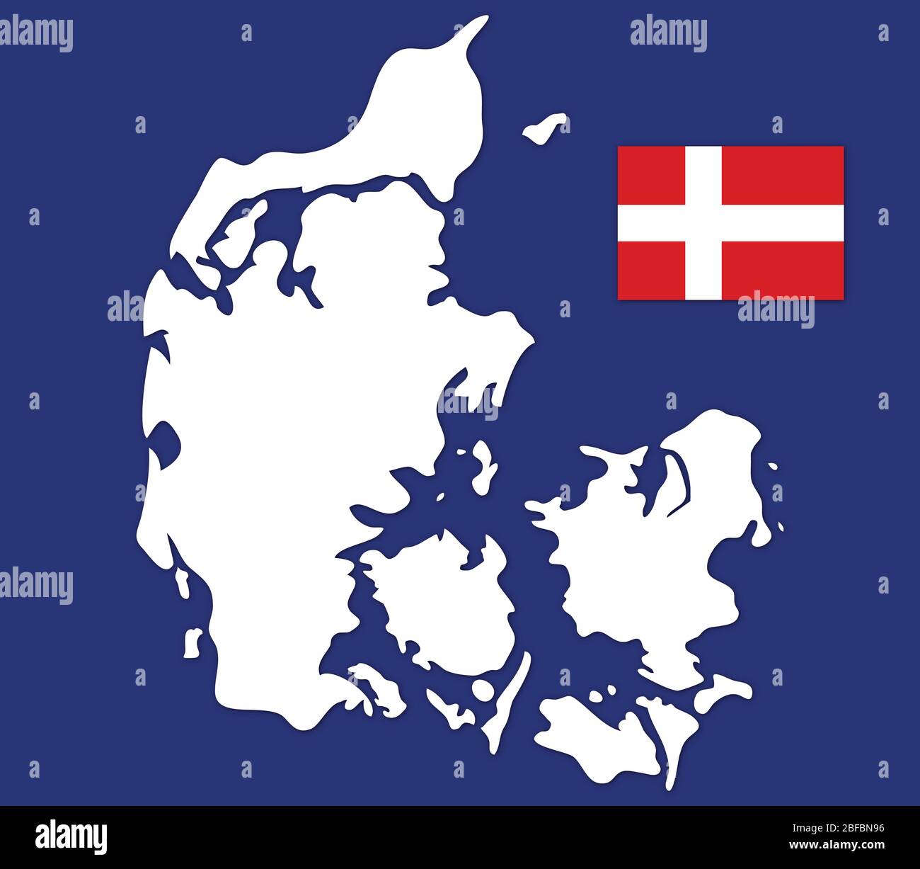 Denmark icon illustrated in vector on white background Stock Vector ...