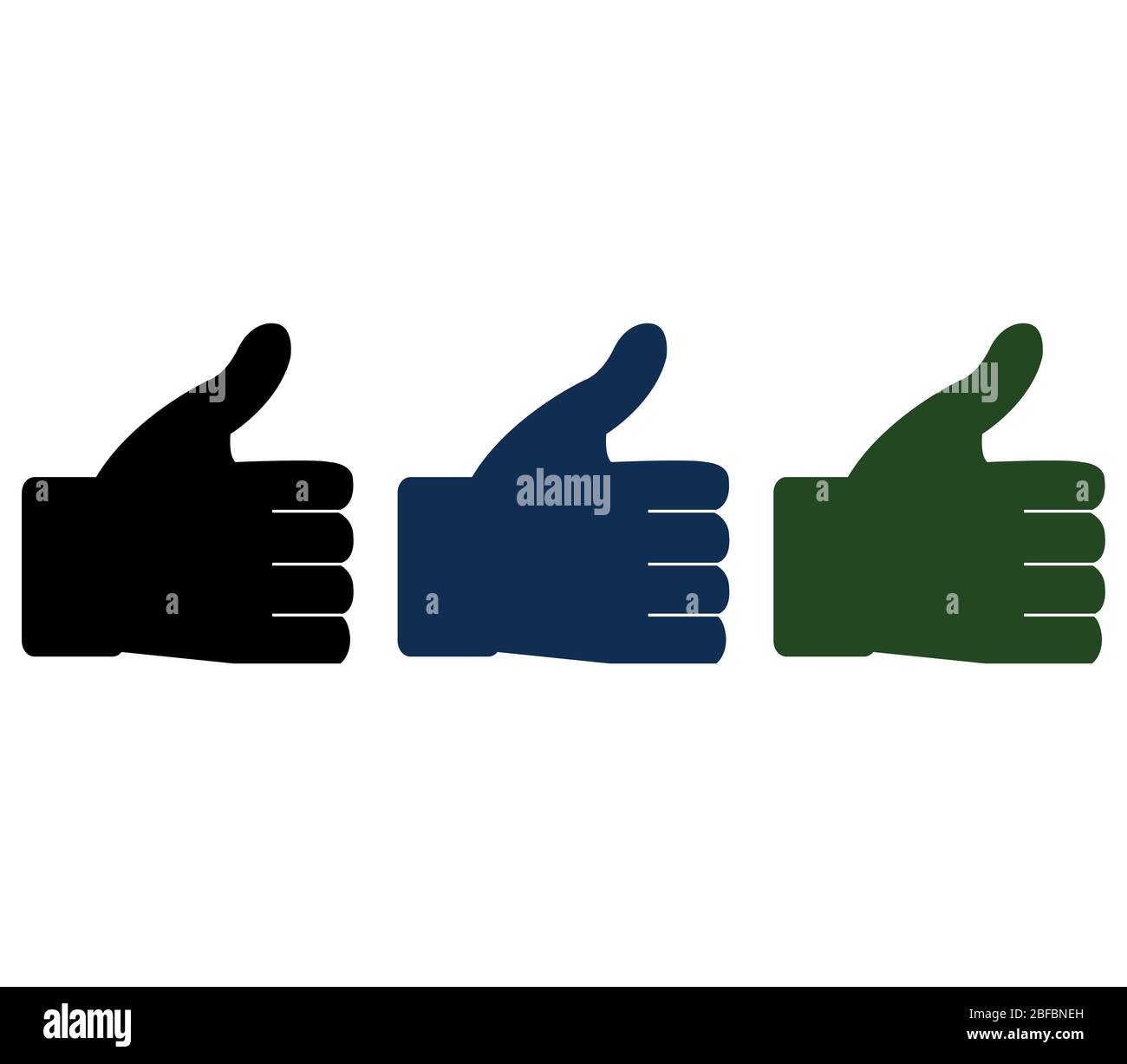 I like hand icon illustrated in vector on white background Stock Vector ...