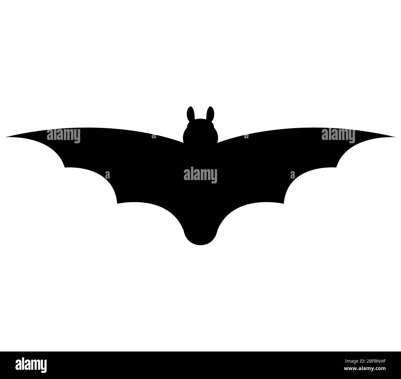 bat icon illustrated in vector on white background Stock Vector Image ...