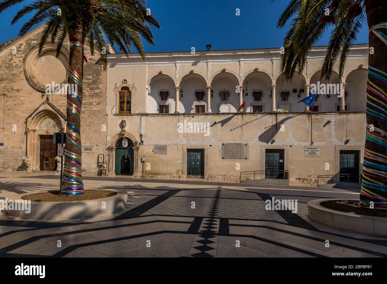 Manfredonia, a Mediterranean port city in the Apulia region. Gargano ...