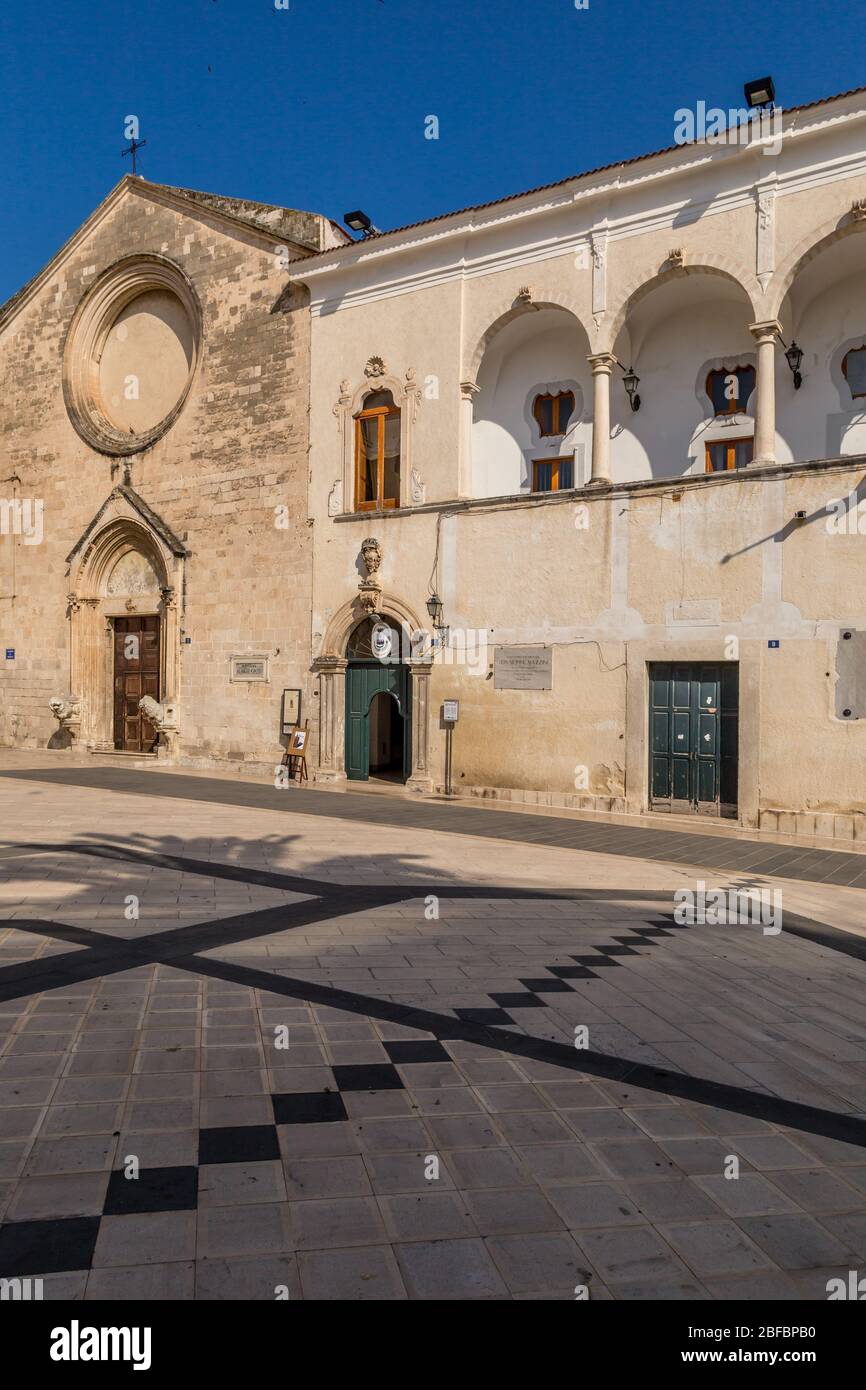 Manfredonia, a Mediterranean port city in the Apulia region. Gargano ...