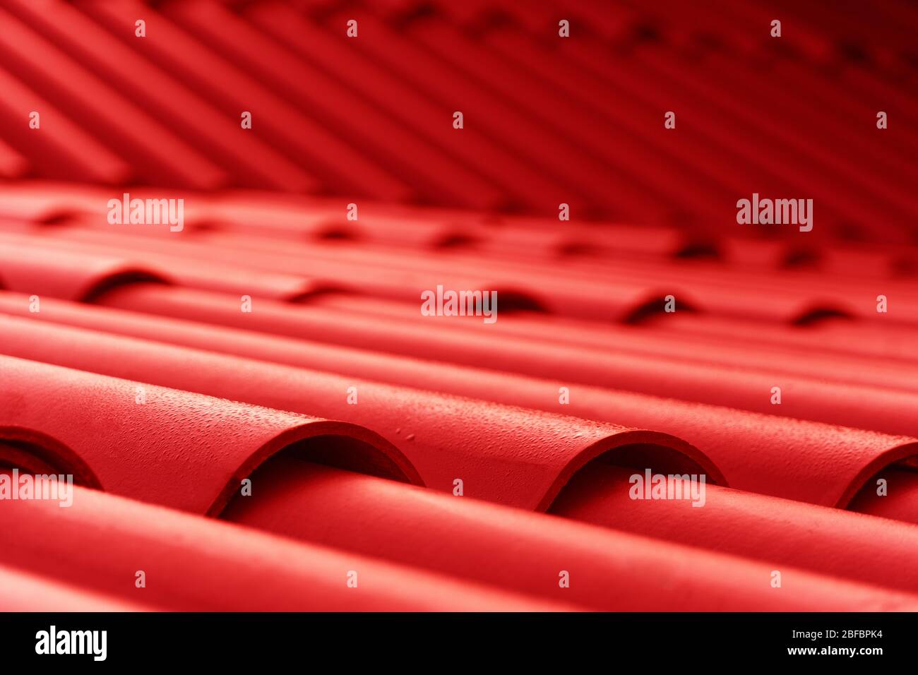 colorful red roof top textured architecture abstract background Stock ...