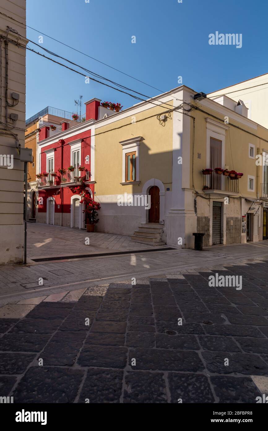 Manfredonia, a Mediterranean port city in the Apulia region. Gargano ...