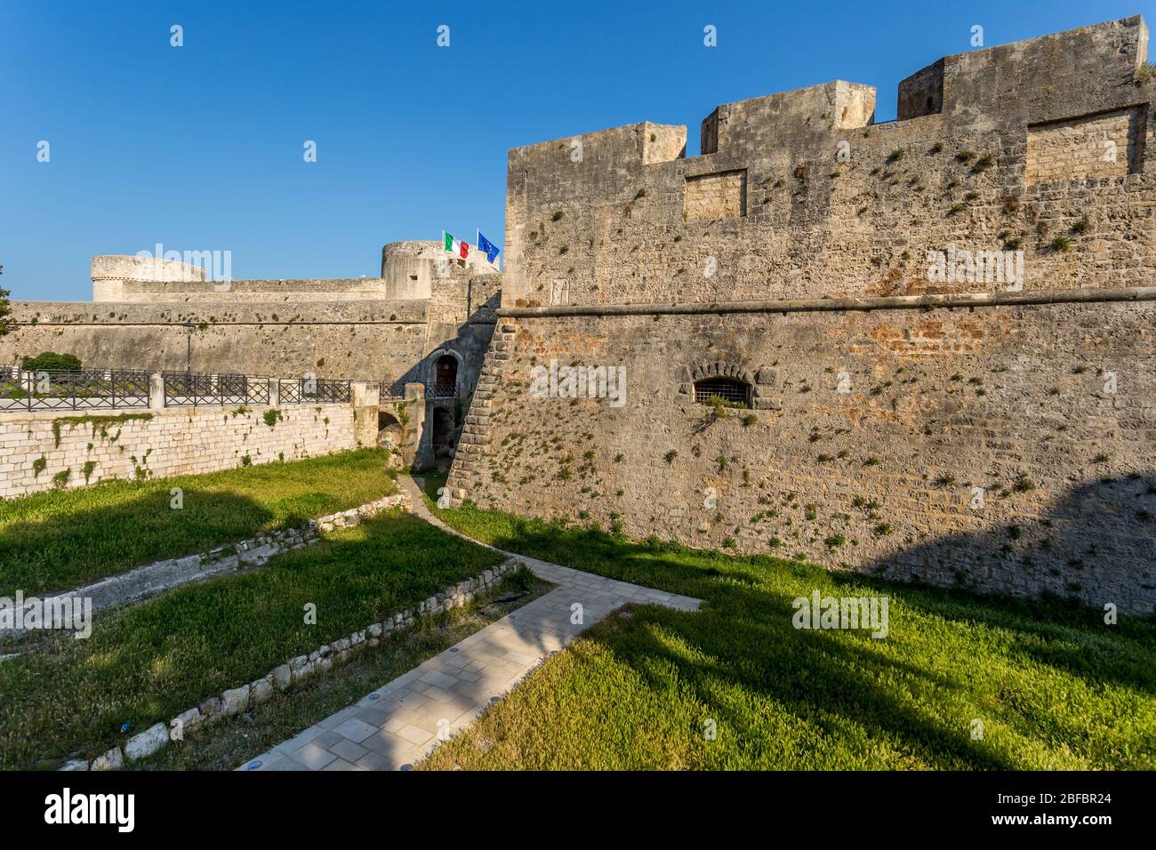 Manfredonia, a Mediterranean port city in the Apulia region. Gargano ...