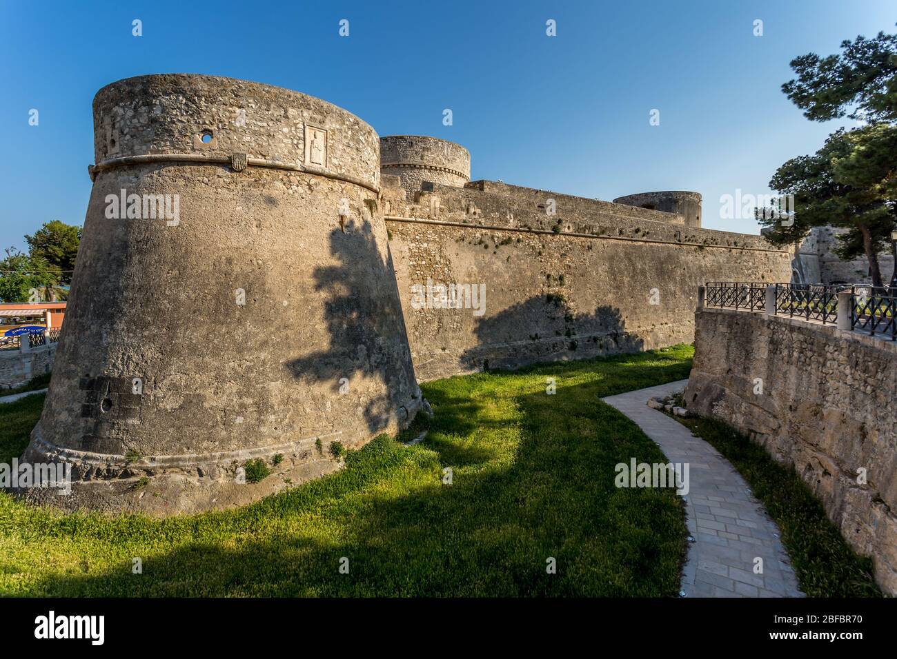 Manfredonia, a Mediterranean port city in the Apulia region. Gargano ...