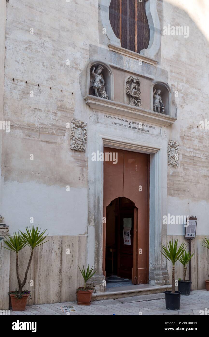 Manfredonia, a Mediterranean port city in the Apulia region. Gargano ...