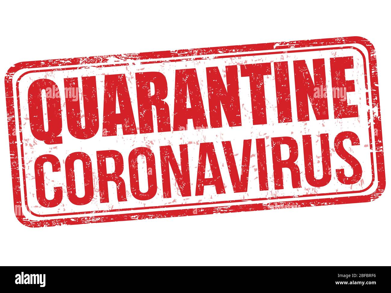 Quarantine Coronavirus grunge rubber stamp on white background, vector ...