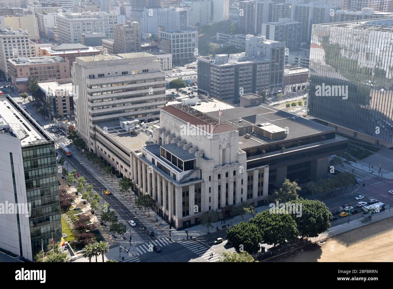 Times square buildings aerial hi-res stock photography and images - Alamy