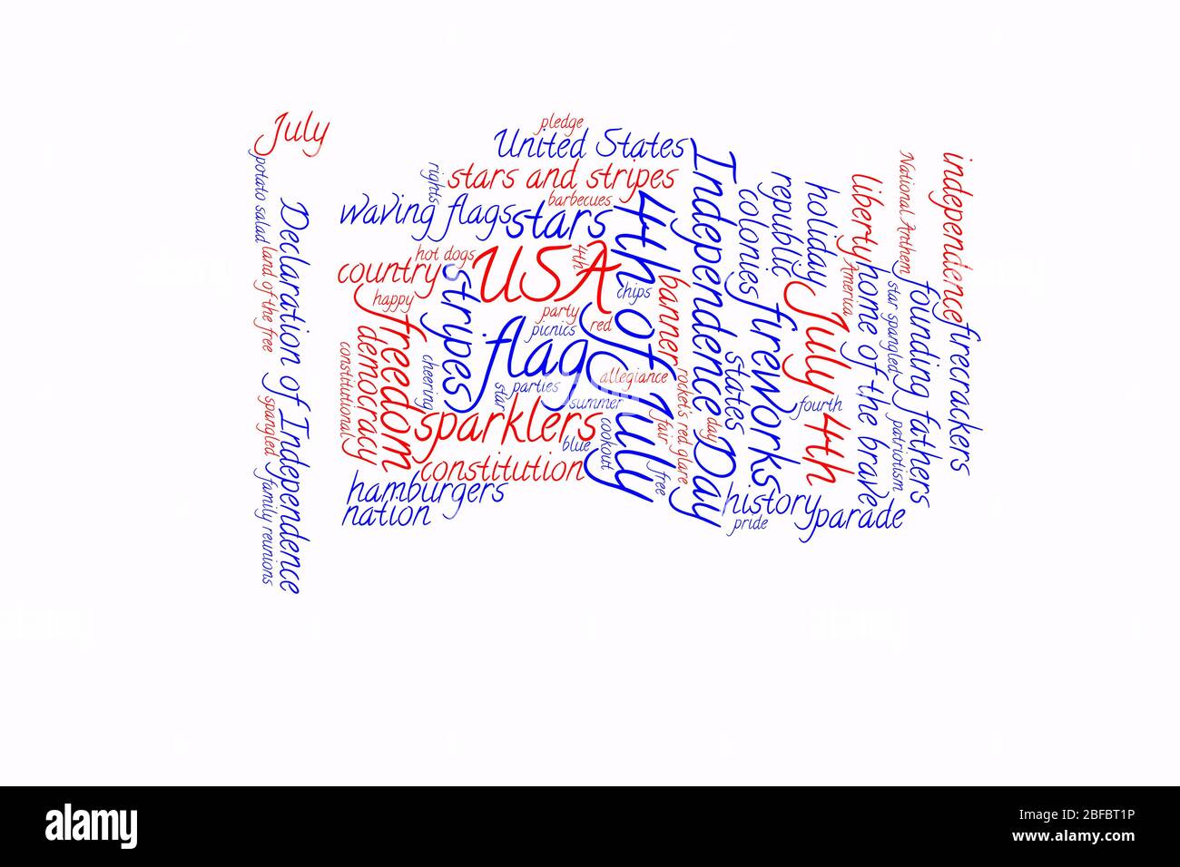 Flag word cloud concept hi-res stock photography and images - Alamy