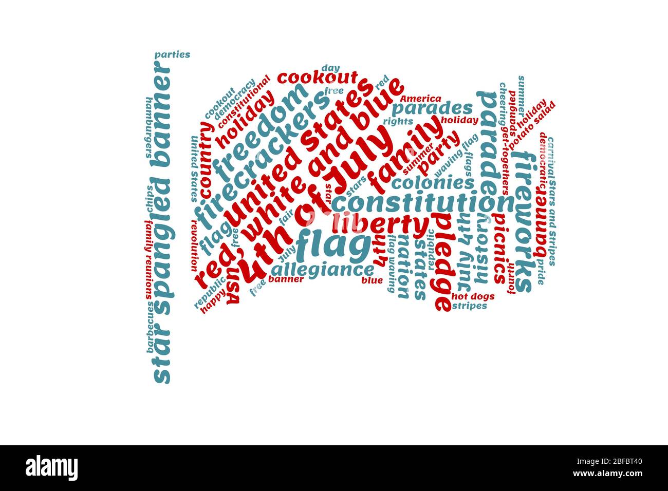 Flag word cloud concept hi-res stock photography and images - Alamy