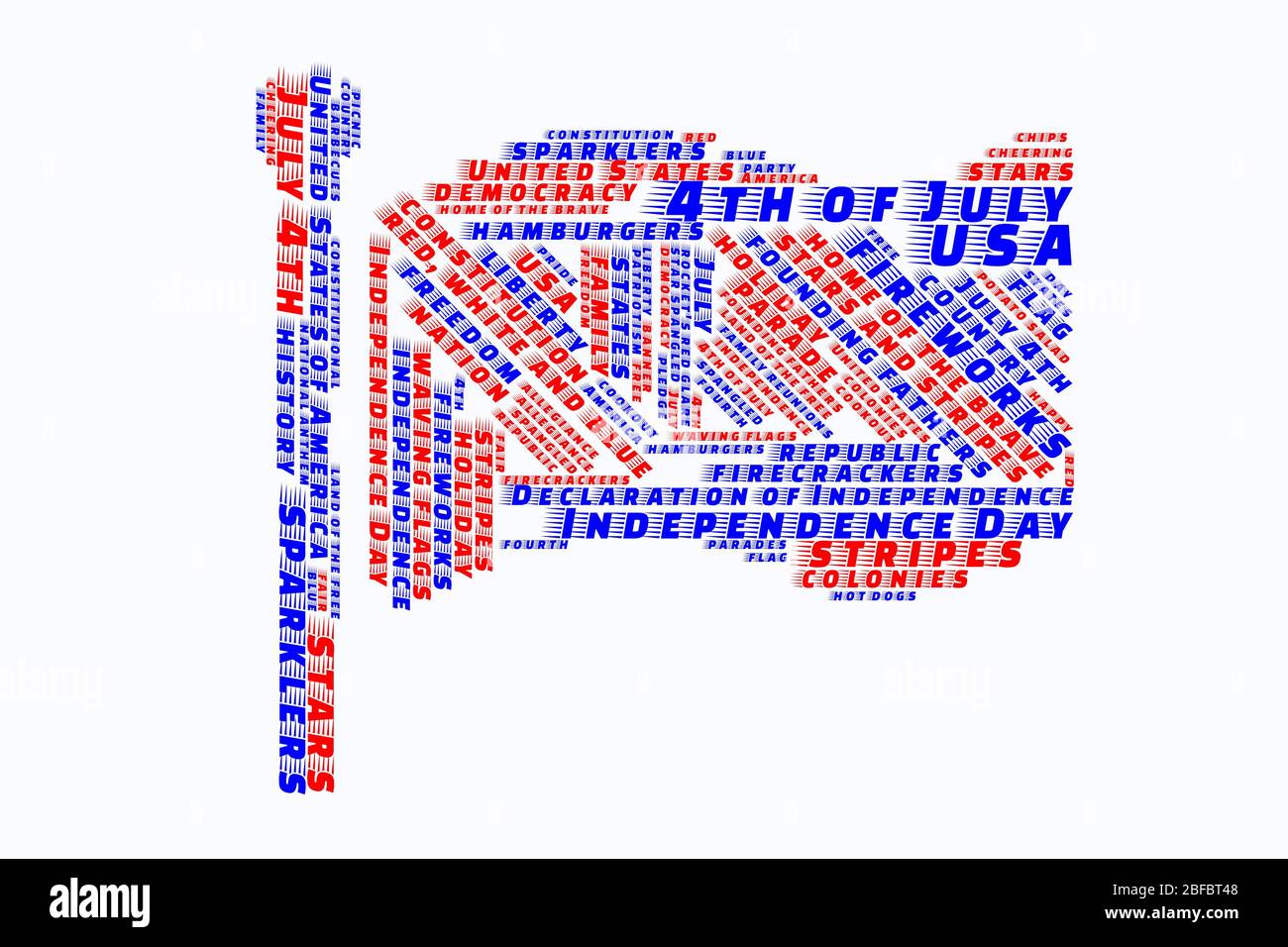 Flag word cloud concept hi-res stock photography and images - Alamy