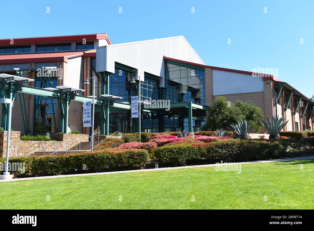 IRVINE, CALIFORNIA - 16 APRIL 2020: The Anteater Recreation Center, ARC ...