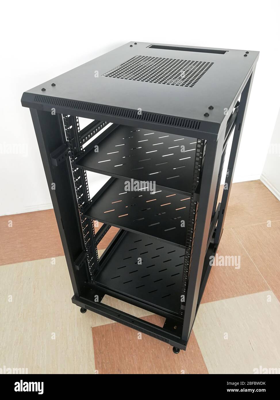 19'' industrial rack (19-inch rack) for telecommunication equipment or ...