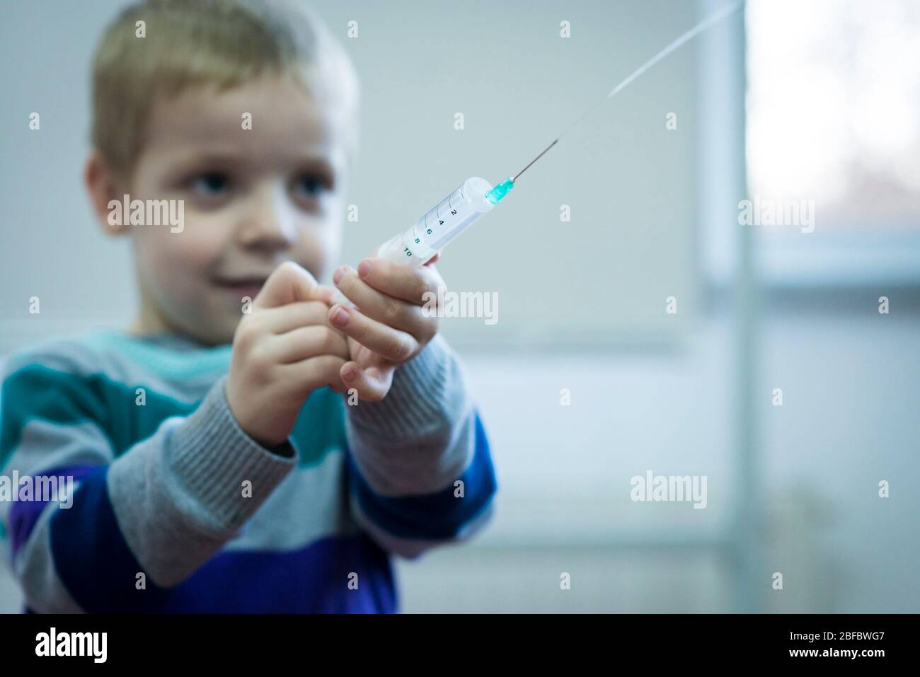 Children vaccination with needle and vakcine Stock Photo - Alamy