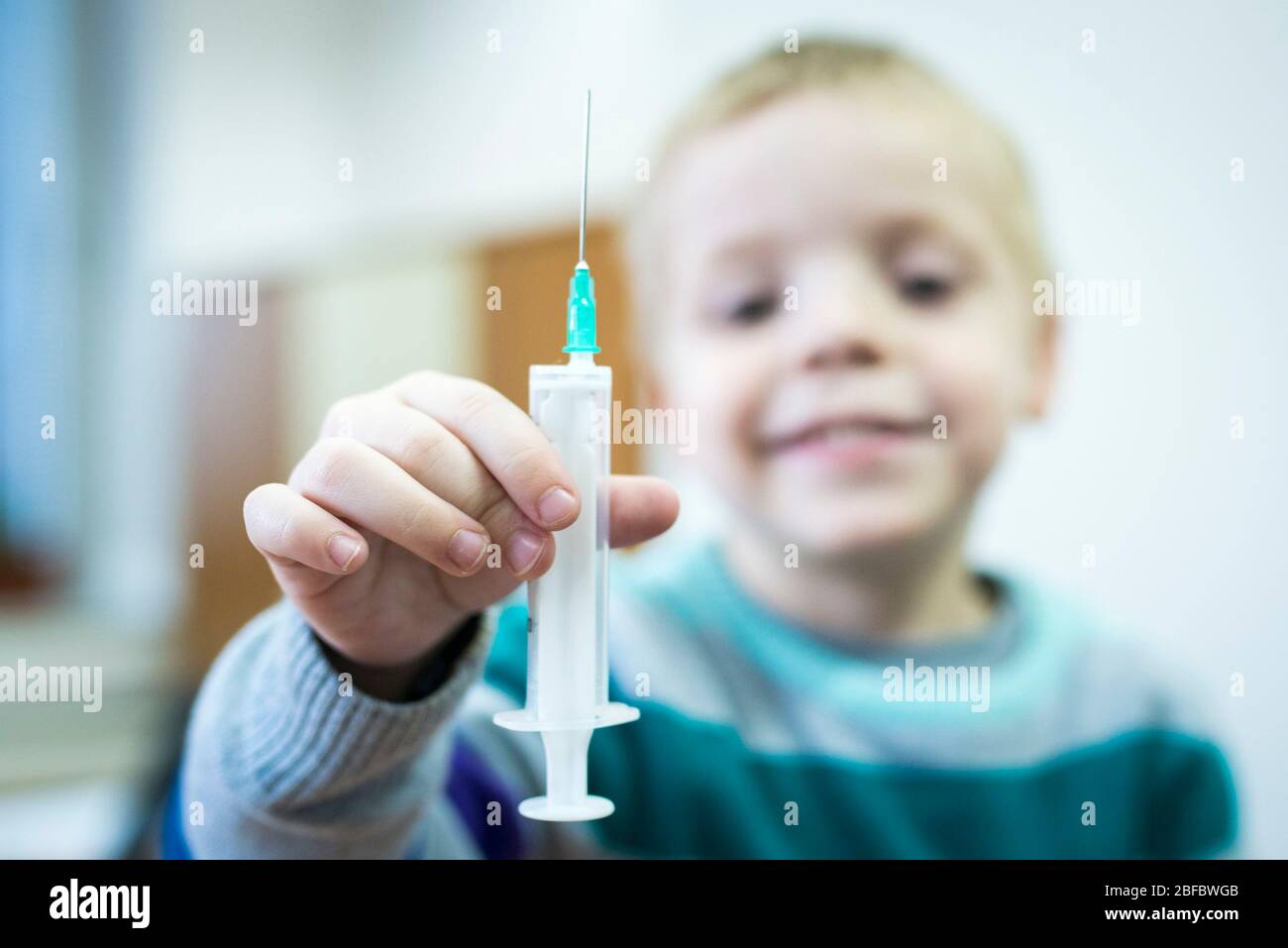 Children vaccination with needle and vakcine Stock Photo - Alamy