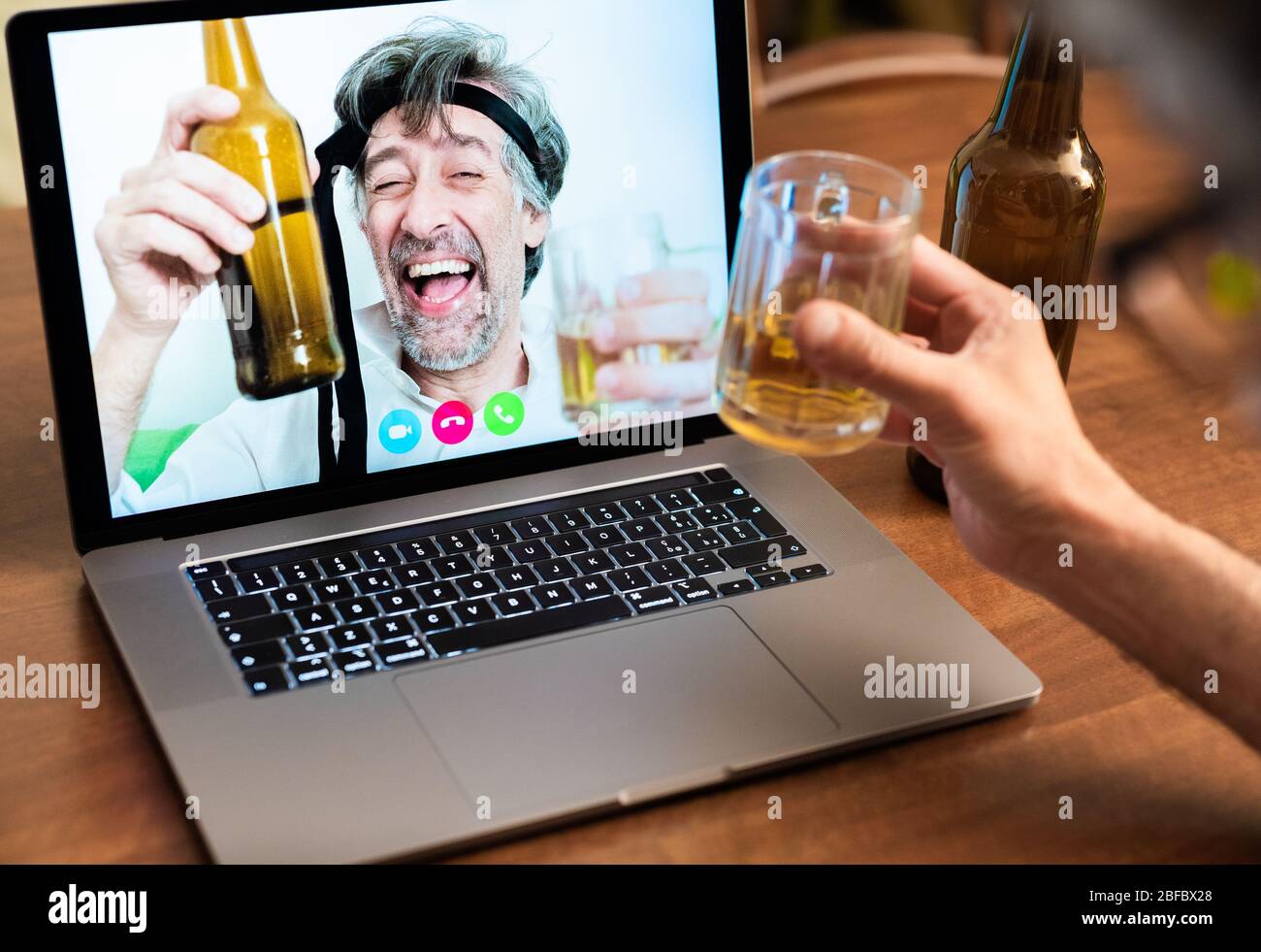 Work colleagues celebrate success by getting drunk on beers on long ...