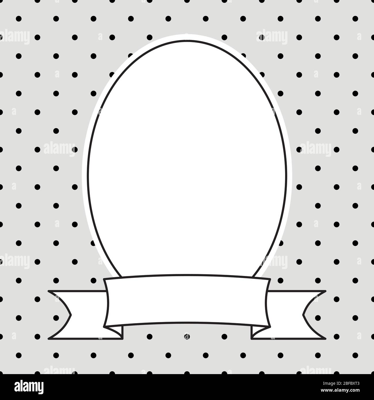 Polka dot border Black and White Stock Photos & Images - Alamy