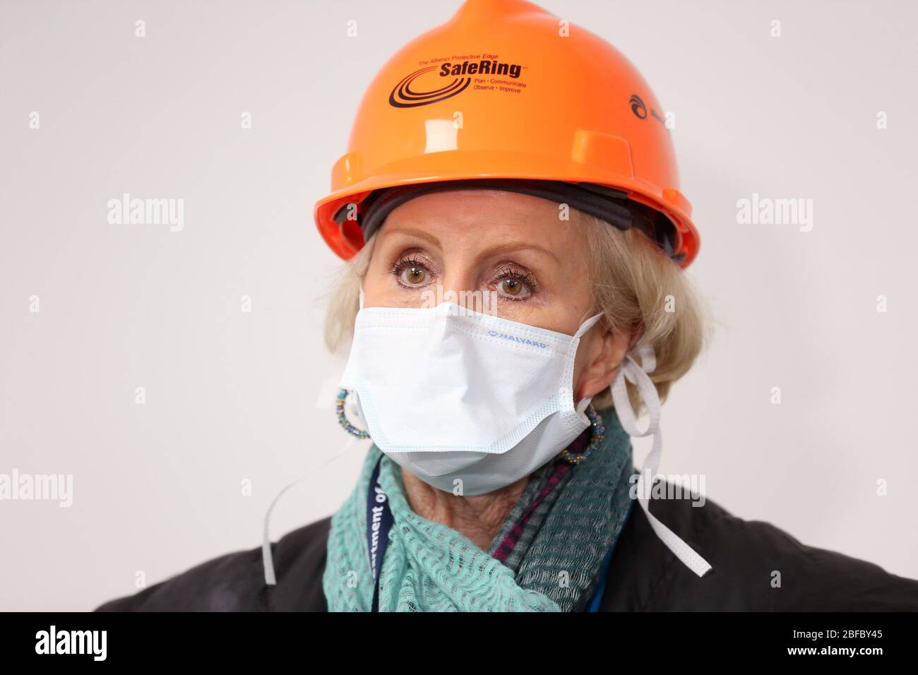 Earth City, Missouri, USA. 17th Apr 2020. Dr. Mary Case, from the St ...