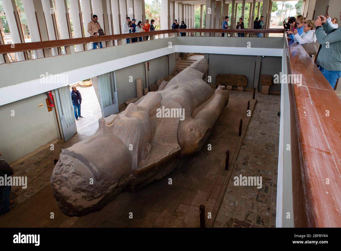 Colossus of Rameses II in the open air Mit Rahina Museum, Al Badrashin ...