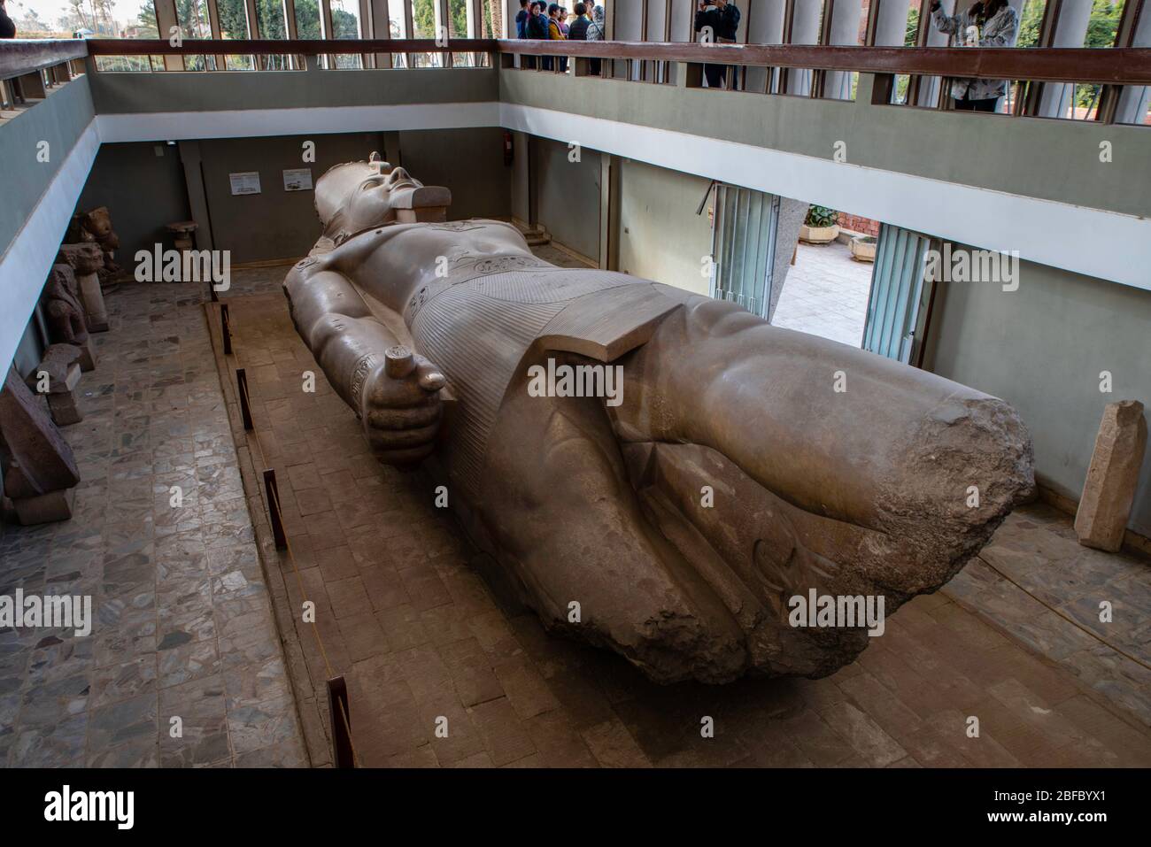 Colossus of Rameses II in the open air Mit Rahina Museum, Al Badrashin ...