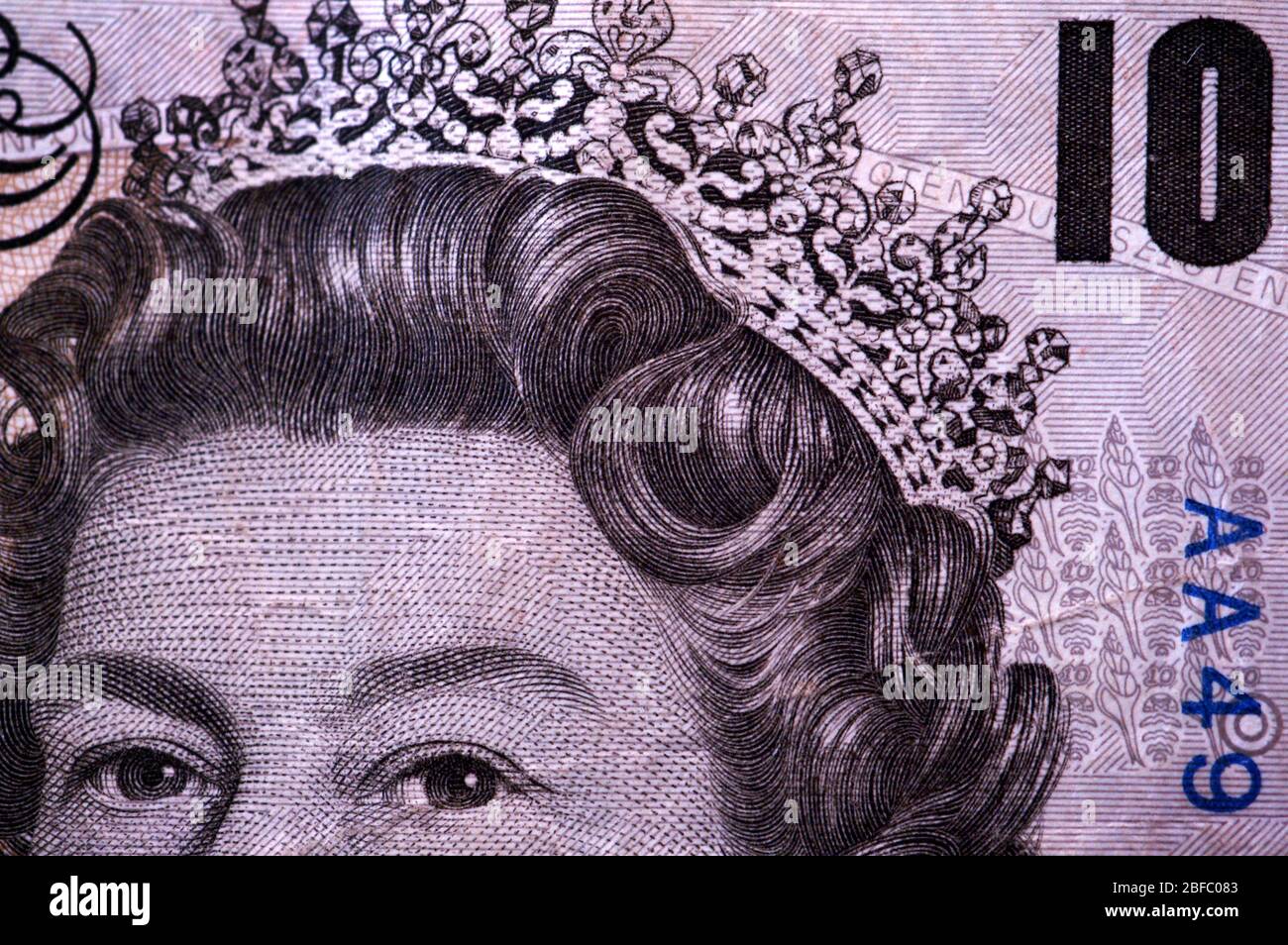 Close-up picture of a ten pound note Stock Photo - Alamy