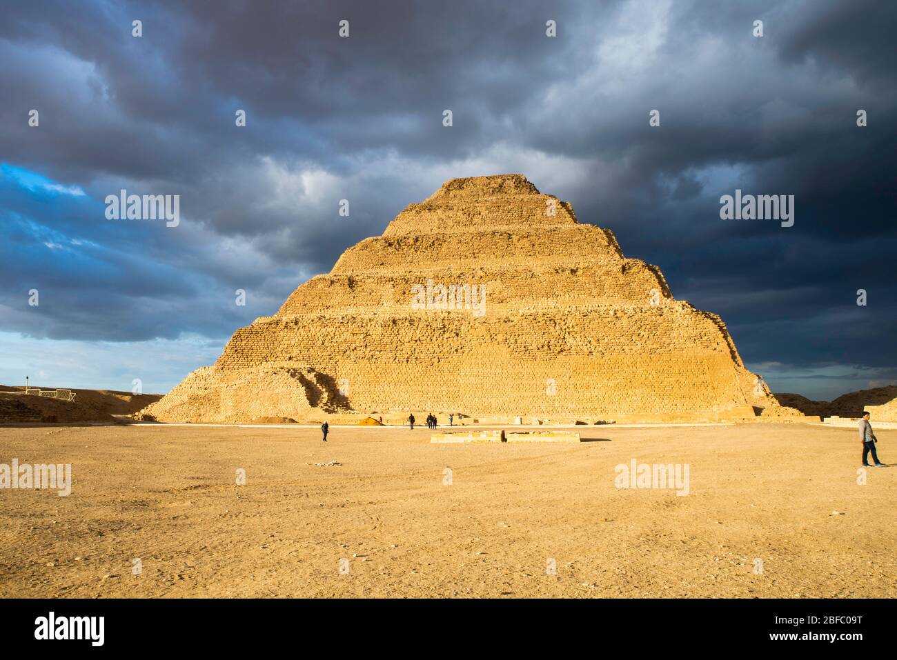 The stepped Pyramid of Djoser, Saqqara, Al Badrashin, Giza Governate, Egypt Stock Photo - Alamy