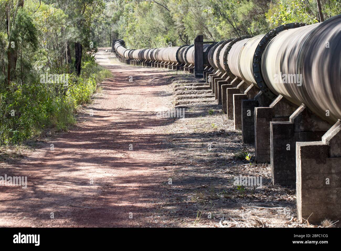 Water supply pipeline for Sydney region Stock Photo - Alamy