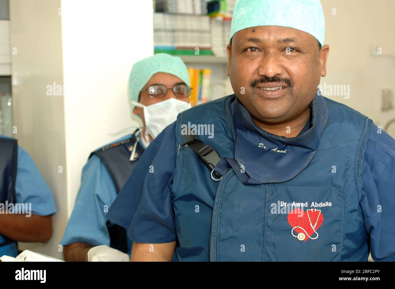 Dr Awad Abdullah, the cardiologist leading the team during the ...
