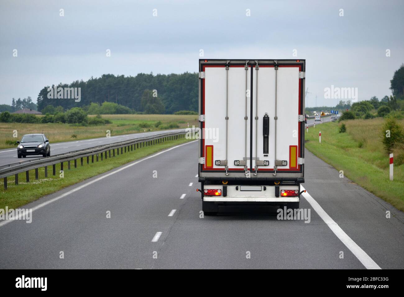Truck on a road Stock Photo - Alamy