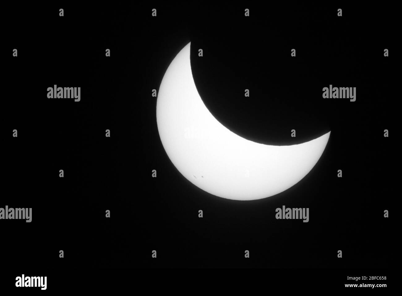 Phases of the total solar eclipse Stock Photo - Alamy