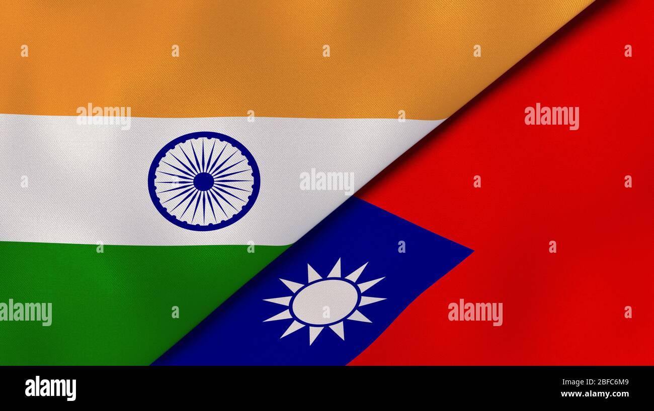 Taiwan india flag hi-res stock photography and images - Alamy