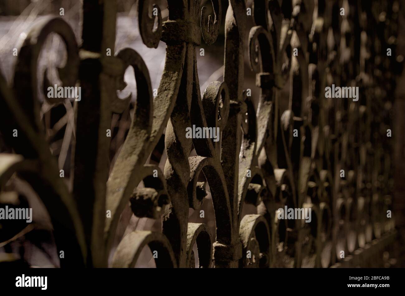 Forged fence hi-res stock photography and images - Alamy