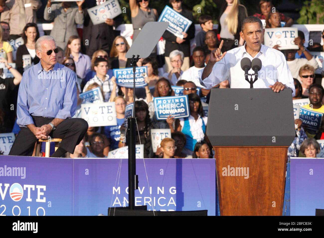 President Barrack Obama and Vice President Joe Biden pictured at the ...