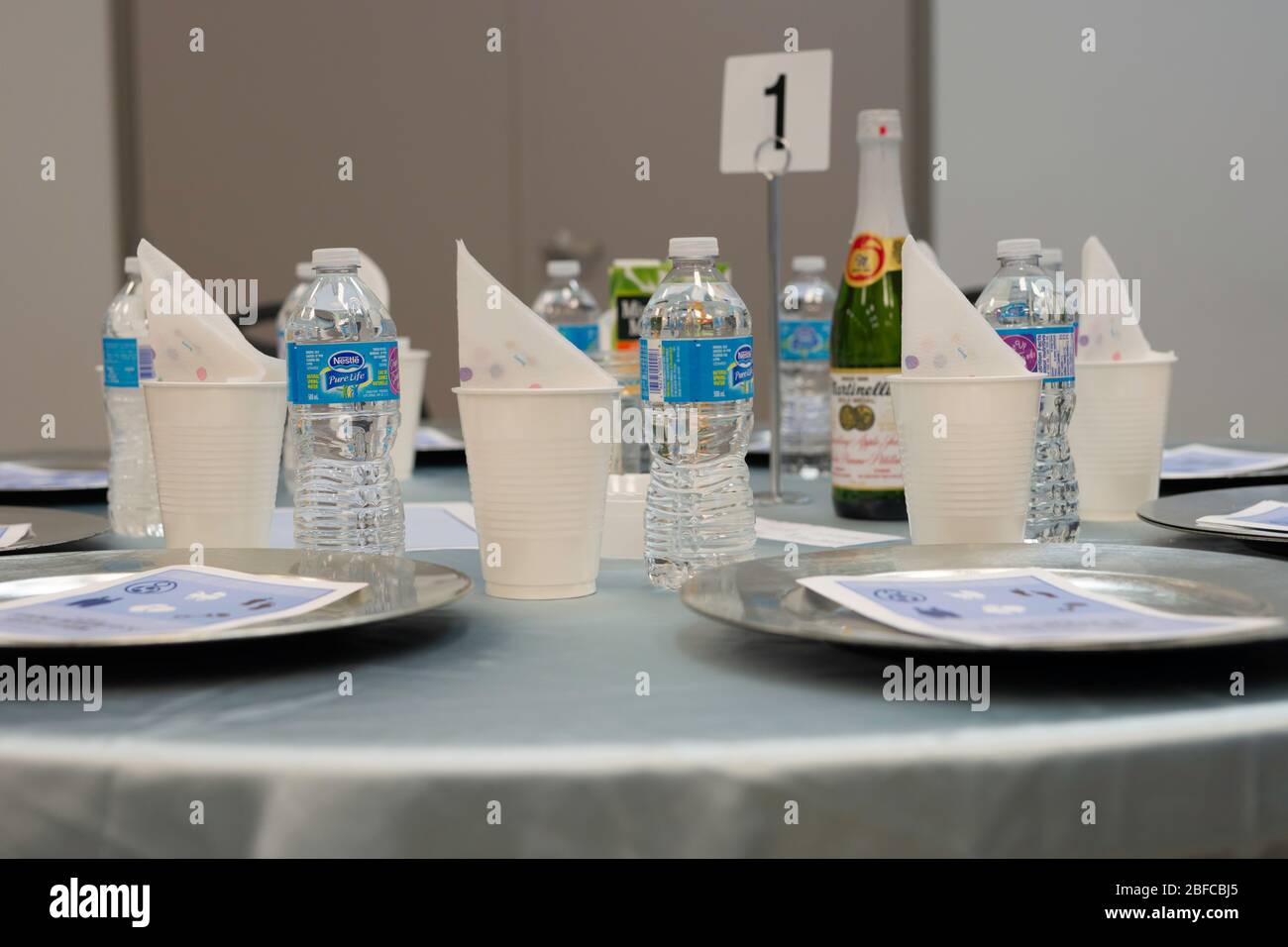 February 25 2017 - Calgary, Alberta Canada - Table Set up at a Nigerian ...