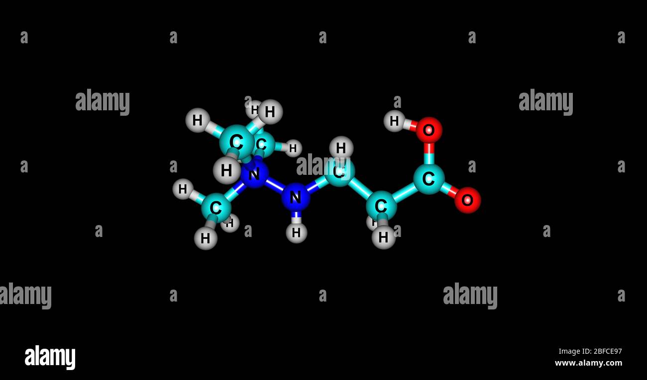Meldonium anti ischemic drug molecule hi-res stock photography and ...