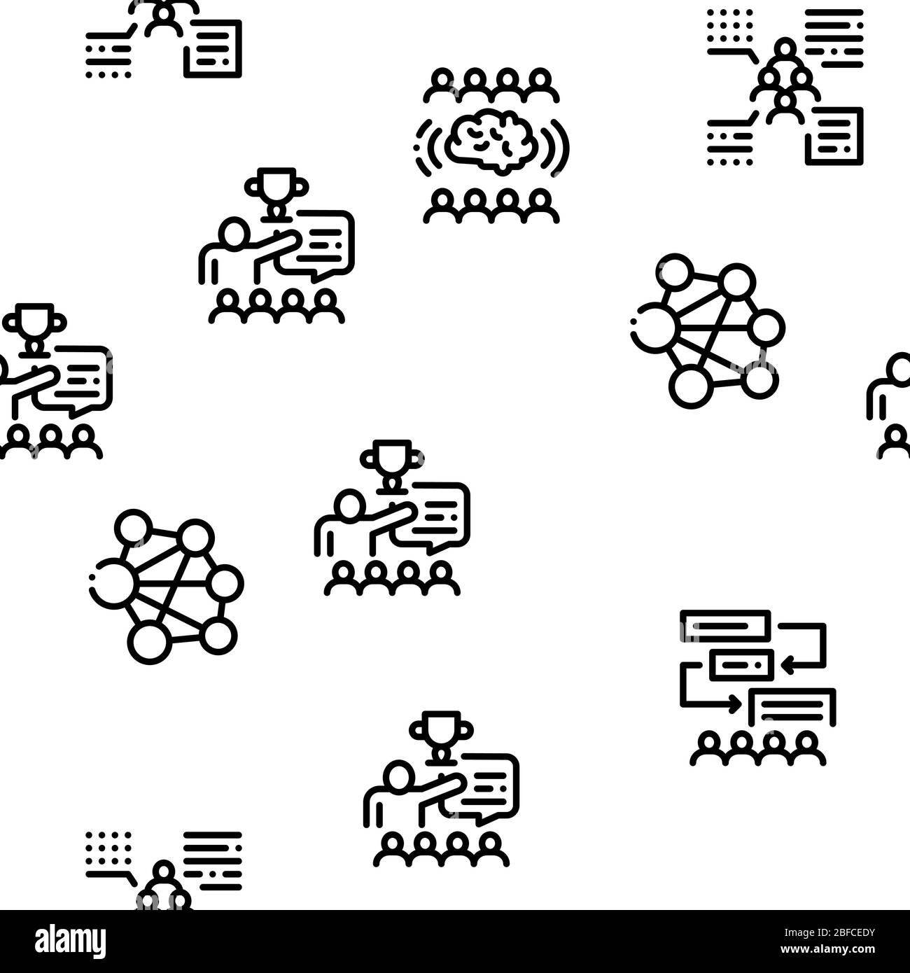 Hackathon Development Seamless Pattern Vector Stock Vector Image & Art ...