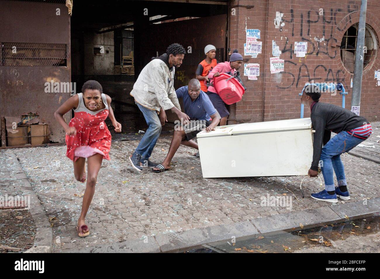People Running For Their Lives