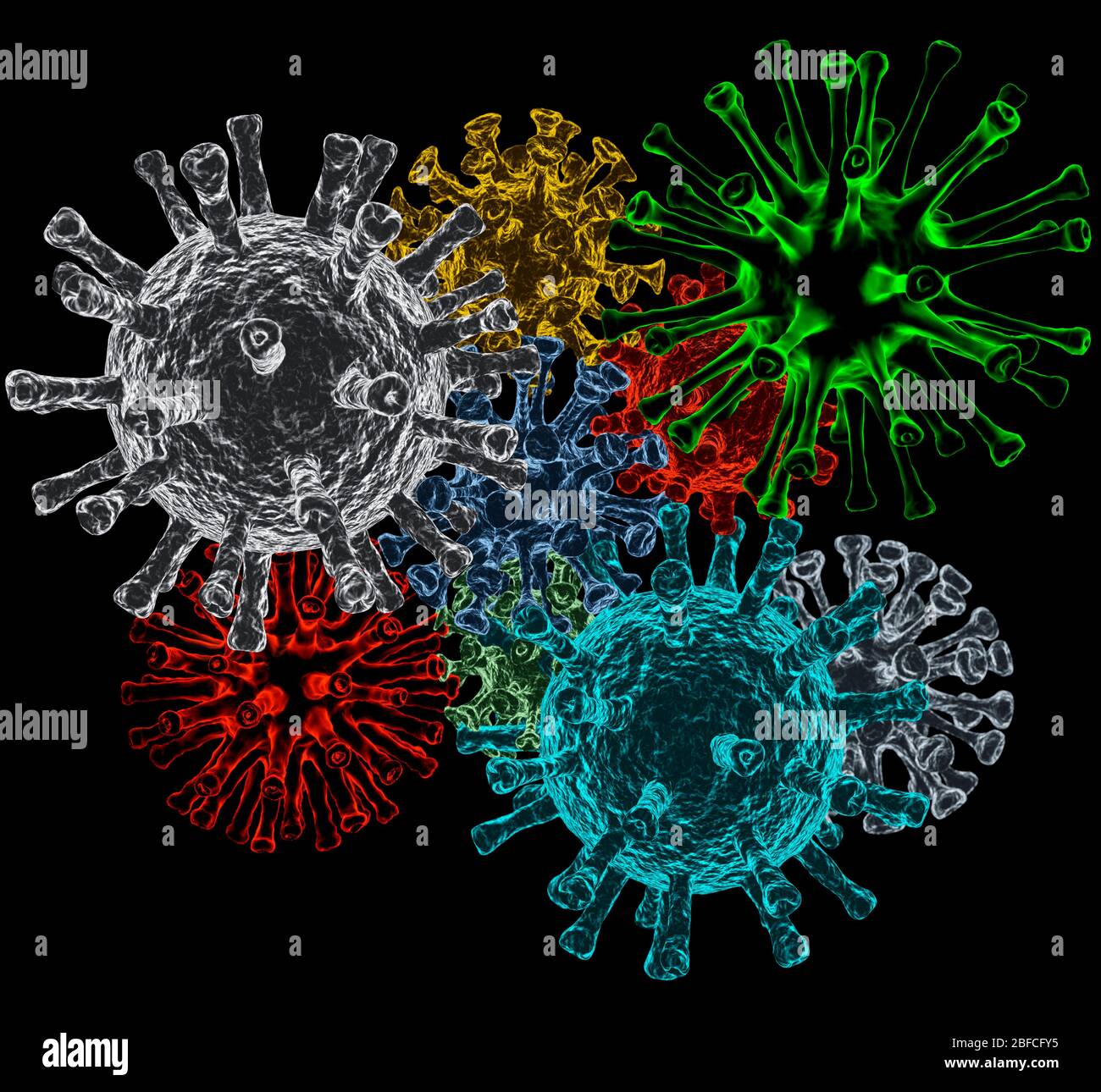 Different viruses hi-res stock photography and images - Alamy