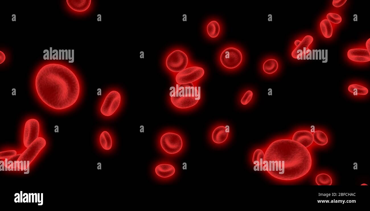 Red Blood Cells Isolated on Clear Background Stock Photo - Alamy