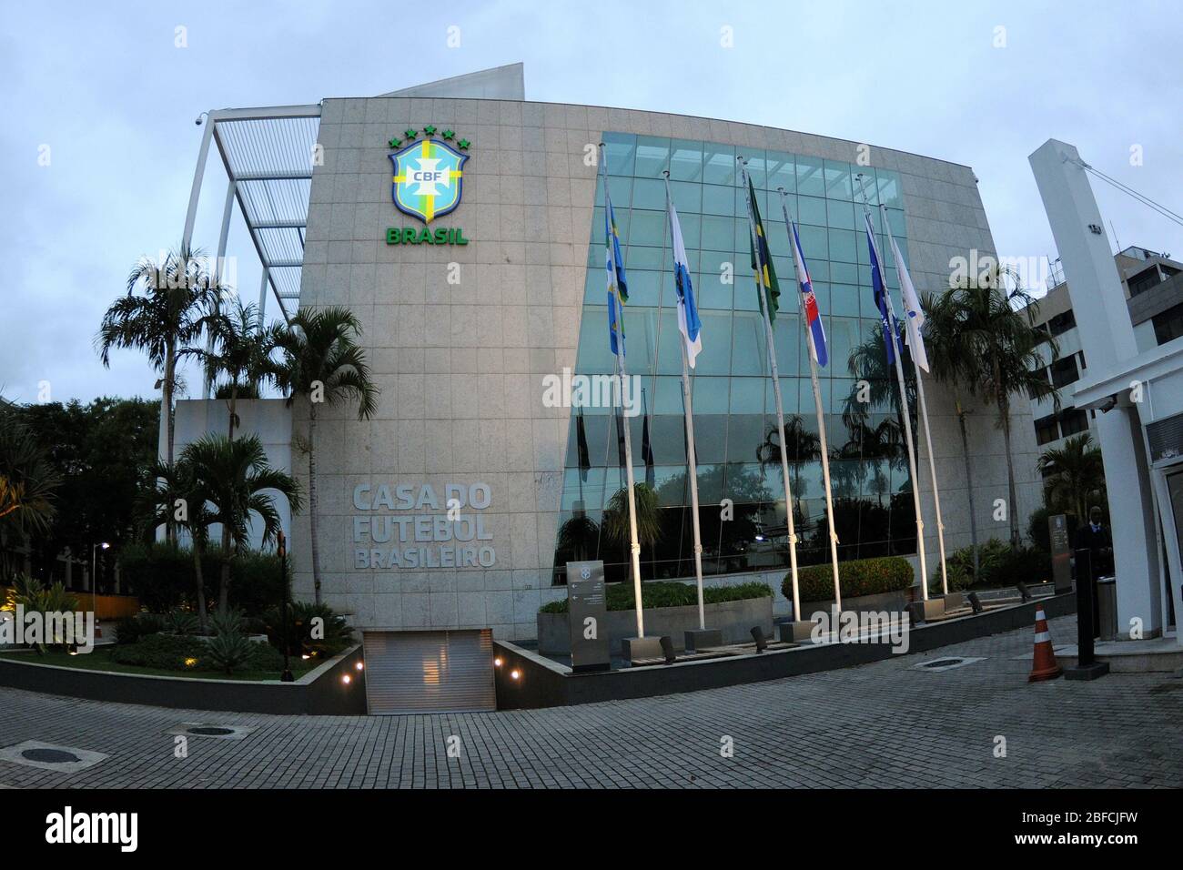 Rio de Janeiro, Brazil, April 17, 2020. CBF Headquarters. The Brazilian ...