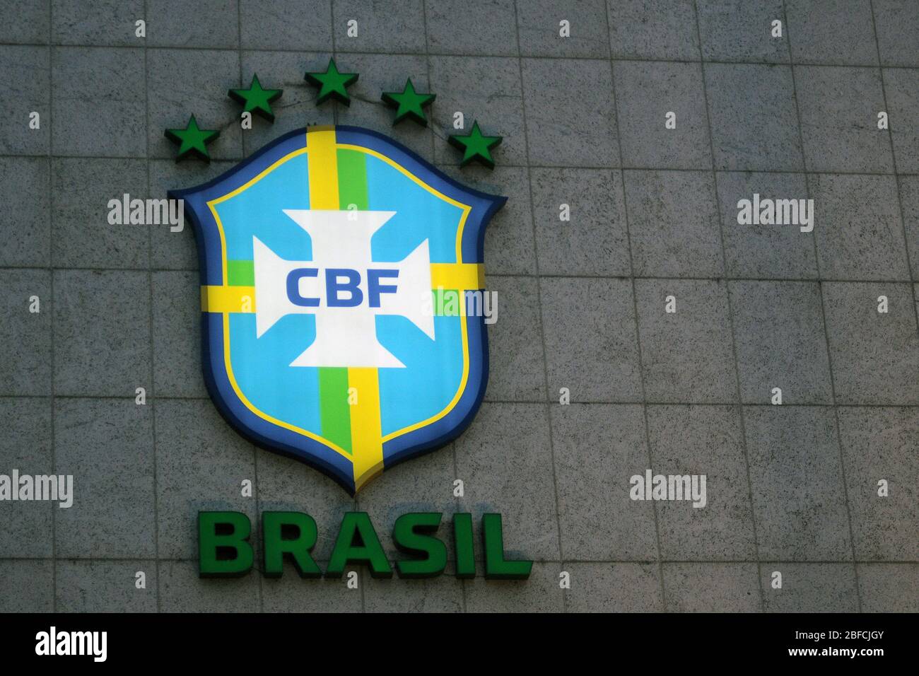 Rio de Janeiro, Brazil, April 17, 2020. CBF Headquarters. The Brazilian ...