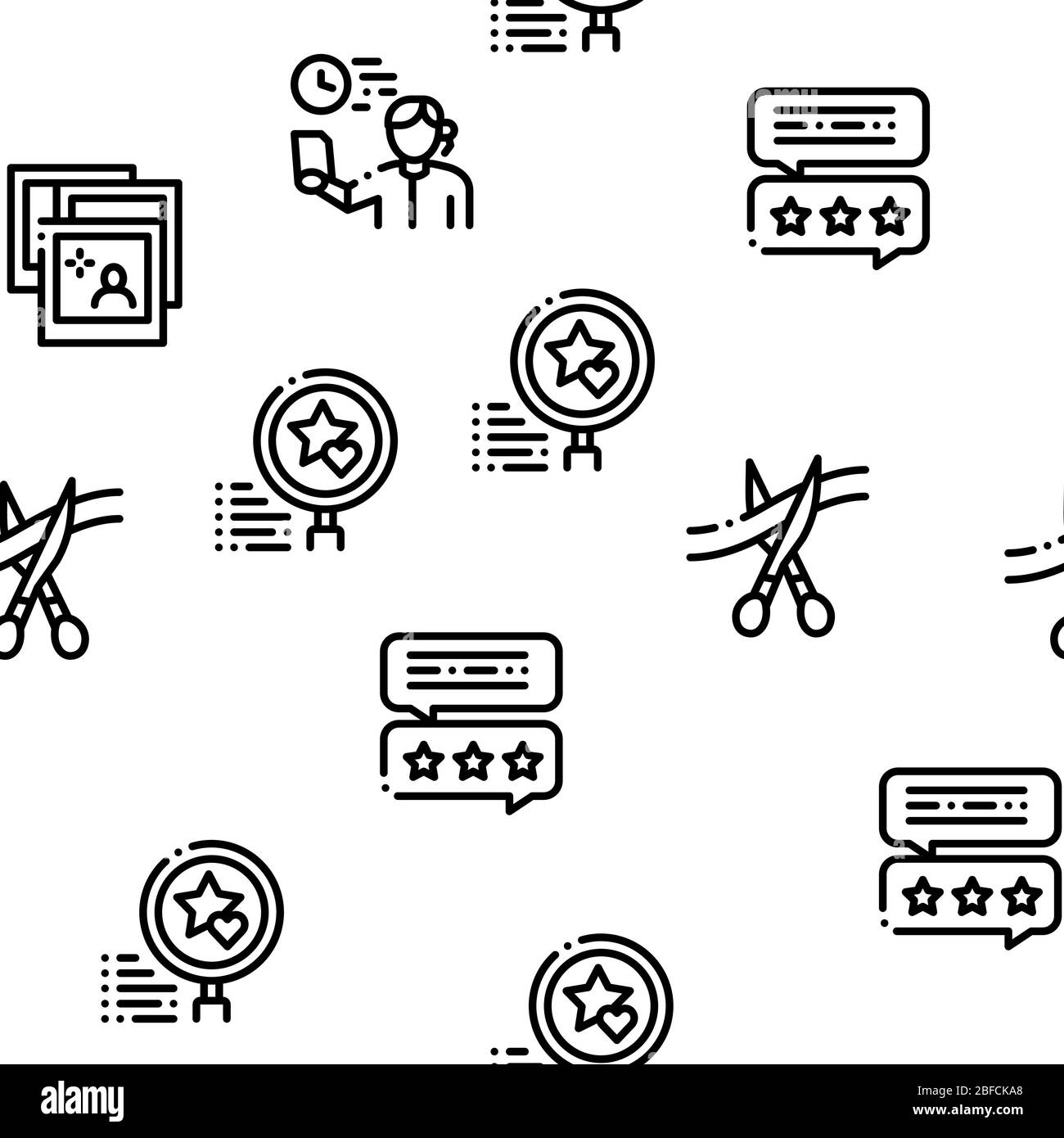 event-party-planning-seamless-pattern-vector-stock-vector-image-art