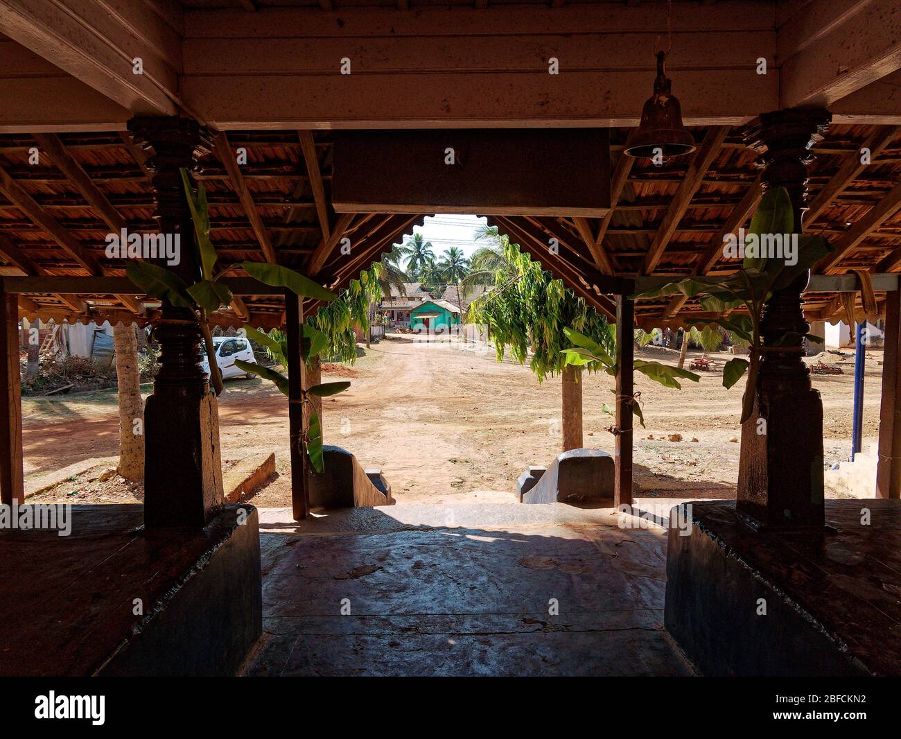 Old traditional entrance of a temple Stock Photo - Alamy