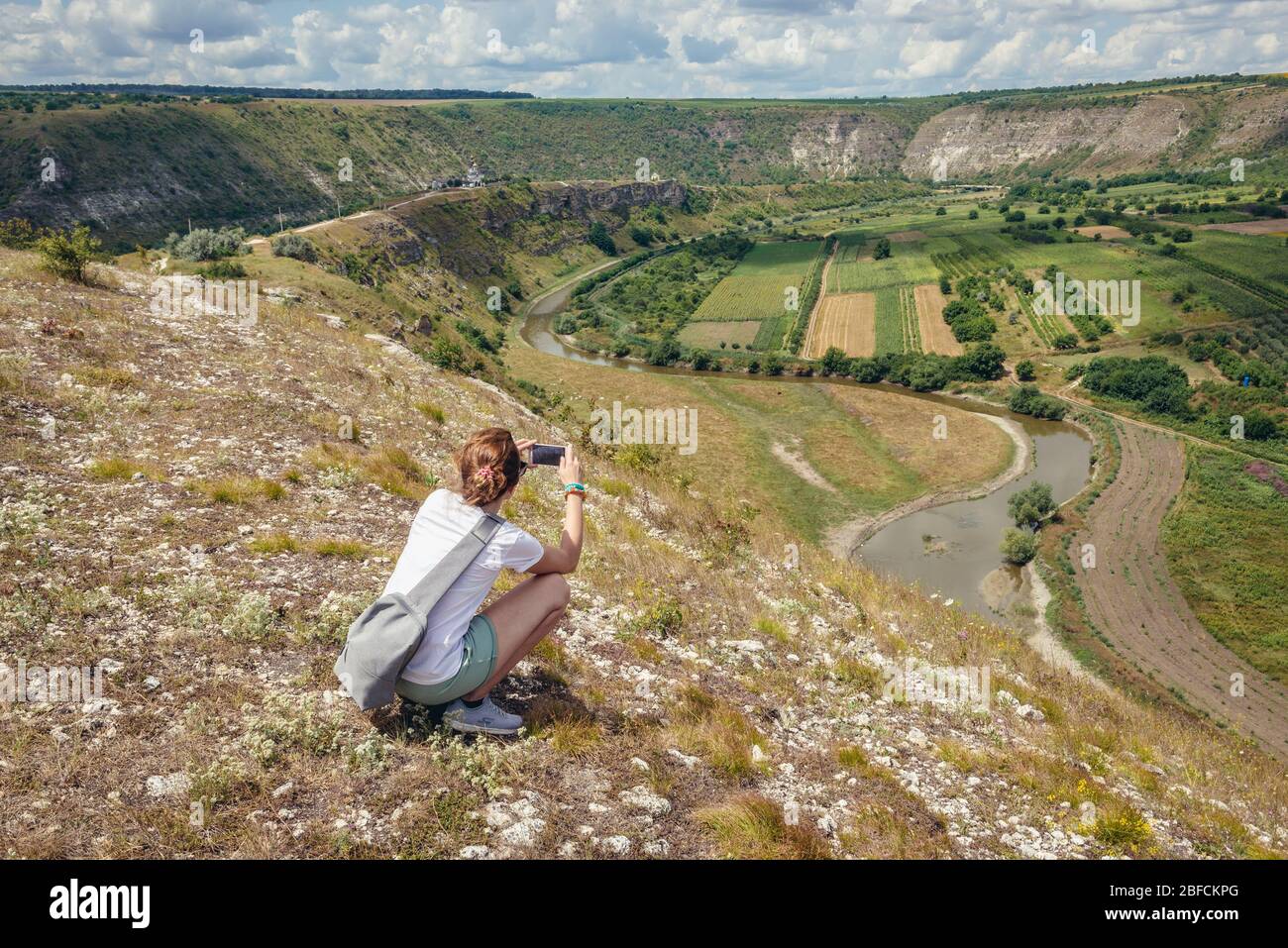 Tourist in Orheiul Vechi - Old Orhei historical and archaeological ...